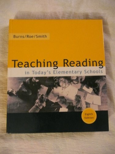Teaching Reading In Today's Elementary Schools by Paul Burns 9780618102181| eBay