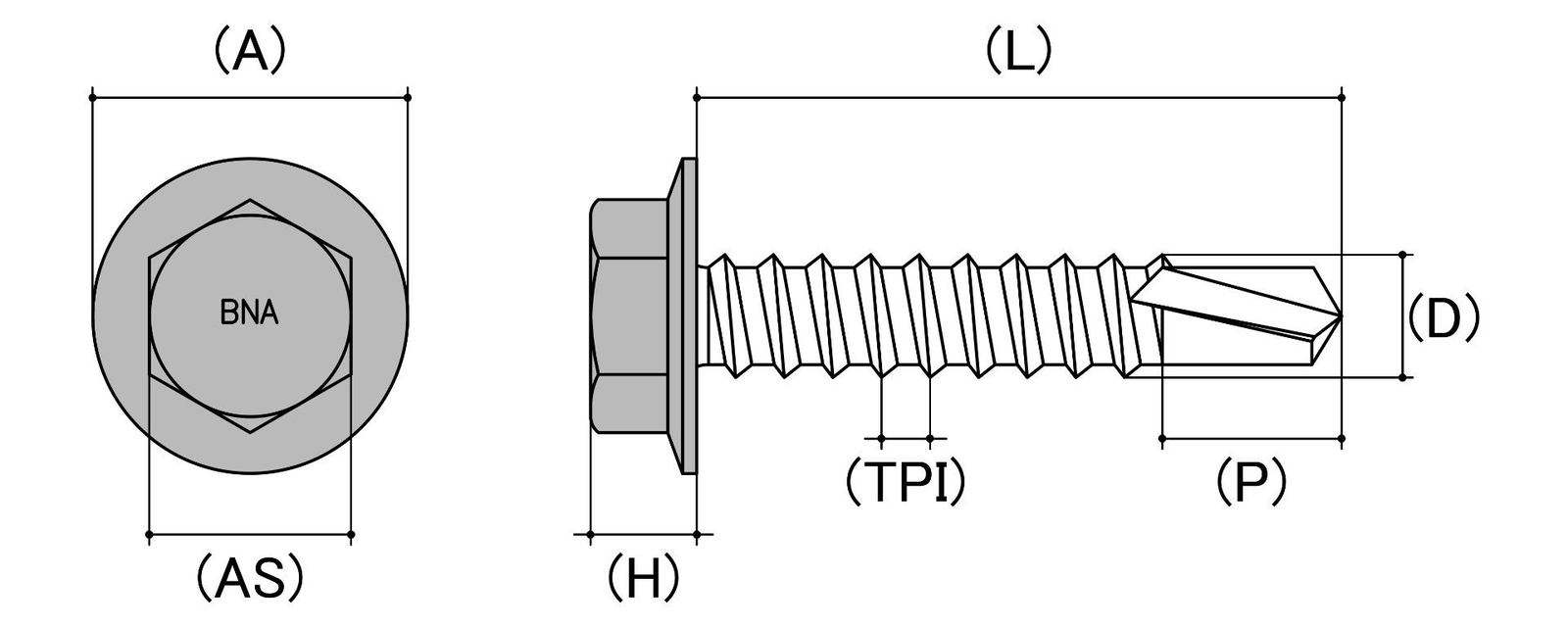 Pack of 100 Classic Cream 10g x 16mm Hex Metal Self Drilling Fencing ...