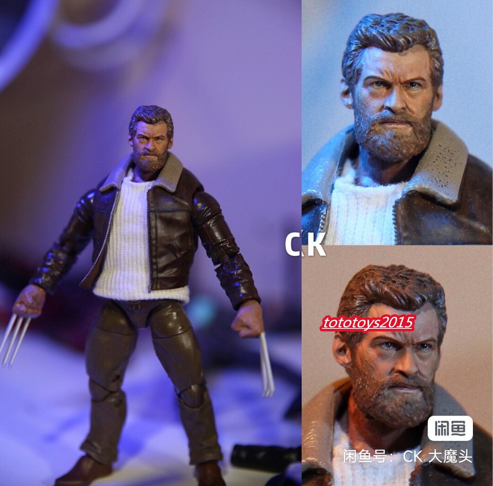 1:6 1:12 1:18 Wolverine Logan Head Sculpt Model For Male Action Figure ...