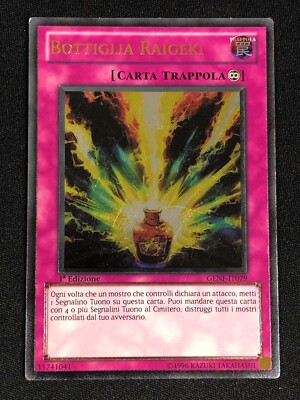 YUGIOH RAIGEKI BOTTLE GENF-EN079 1ST ULTIMATE LIGHT PLAY ITALIAN | eBay