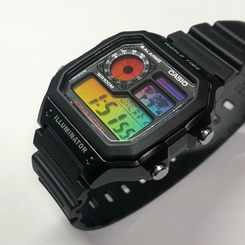 Modified Casio AE-1200 Hydromod Watch / Casio MOD / Casio Digital watch ...