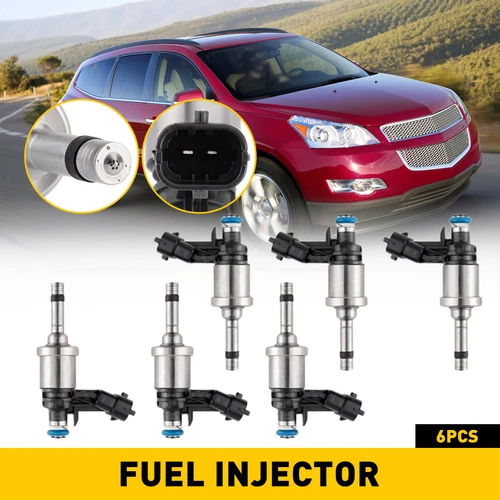 6x Fuel Injectors 12638530 For GM Chevrolet Camaro Traverse GMC Acadia ...