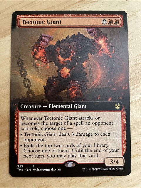 MTG Tectonic Giant Theros Beyond Death 323 Regular Rare for sale online ...