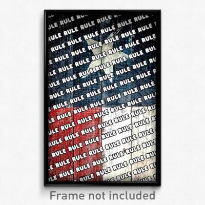 Rule Texas Poster (TX City Souvenir 11x17 Town Print) | eBay