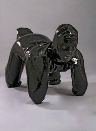 Latex Rubber Gummi sleep Sack body bag mask hood 2 way zipper ...