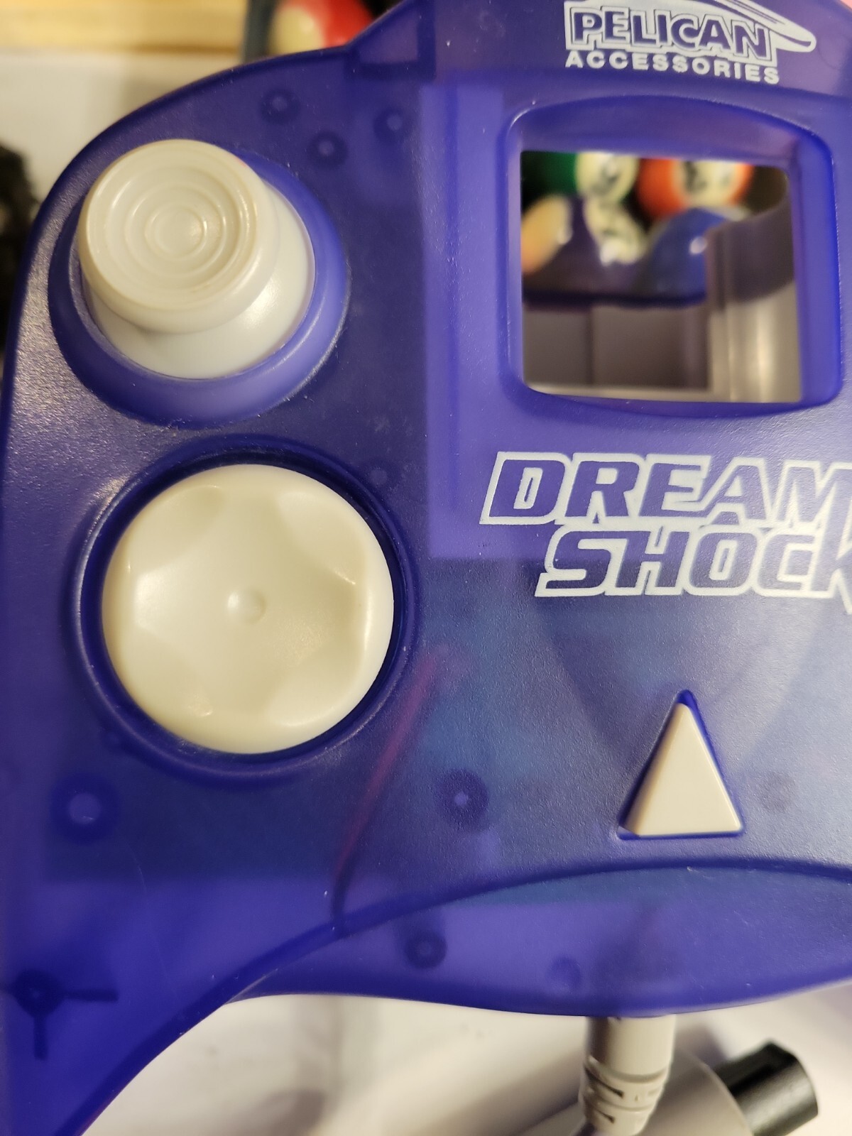 Pelican Accessories Dream Shock Dreamcast Controller Blue Tested ...