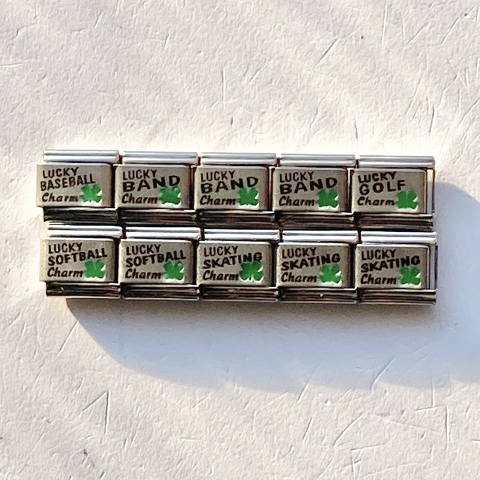 100 Piece ITALIAN CHARMS 9 MM lot # 115 Wholesale New Old Stock NOS ...