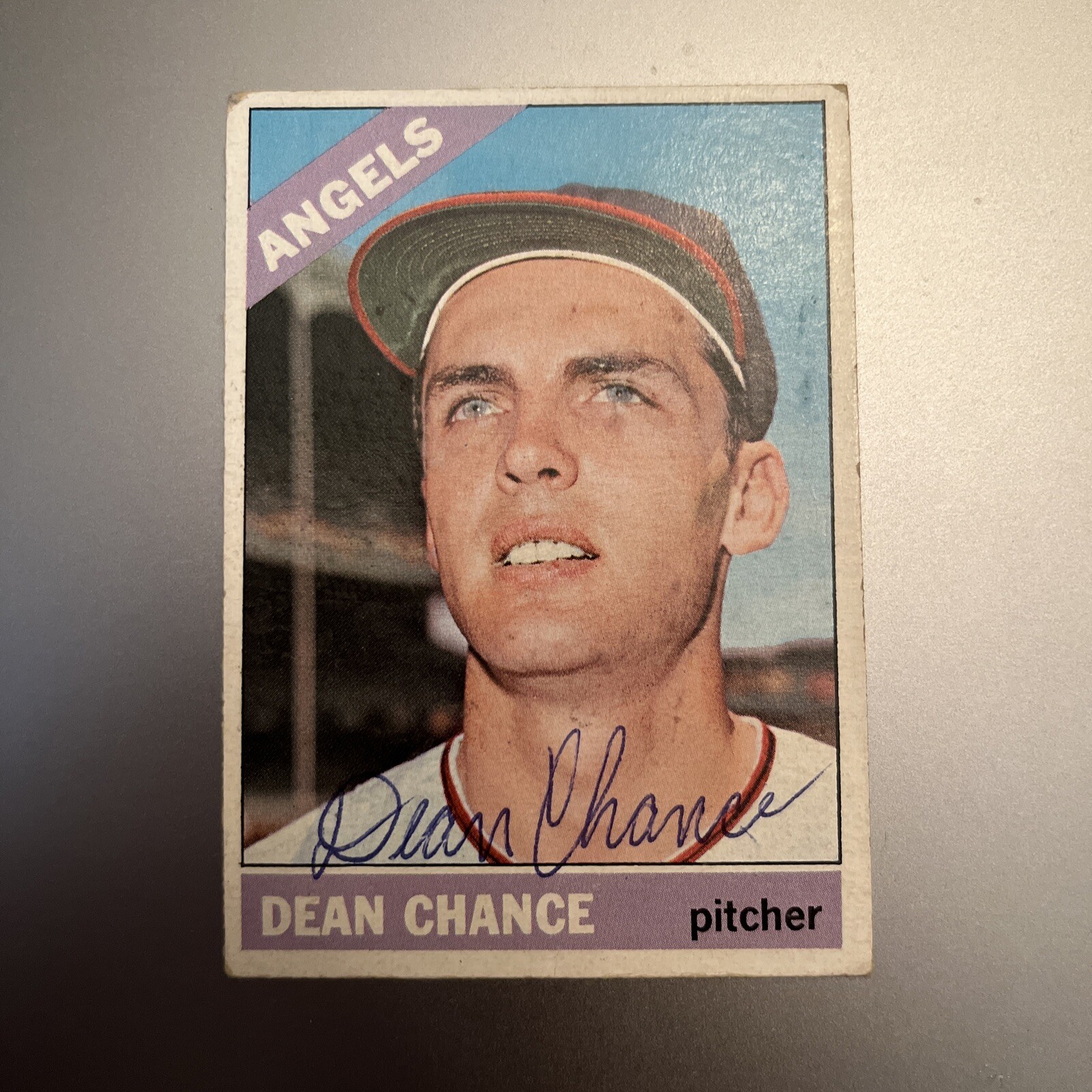 DEAN CHANCE 1966 TOPPS AUTOGRAPHED SIGNED AUTO BASEBALL CARD | eBay