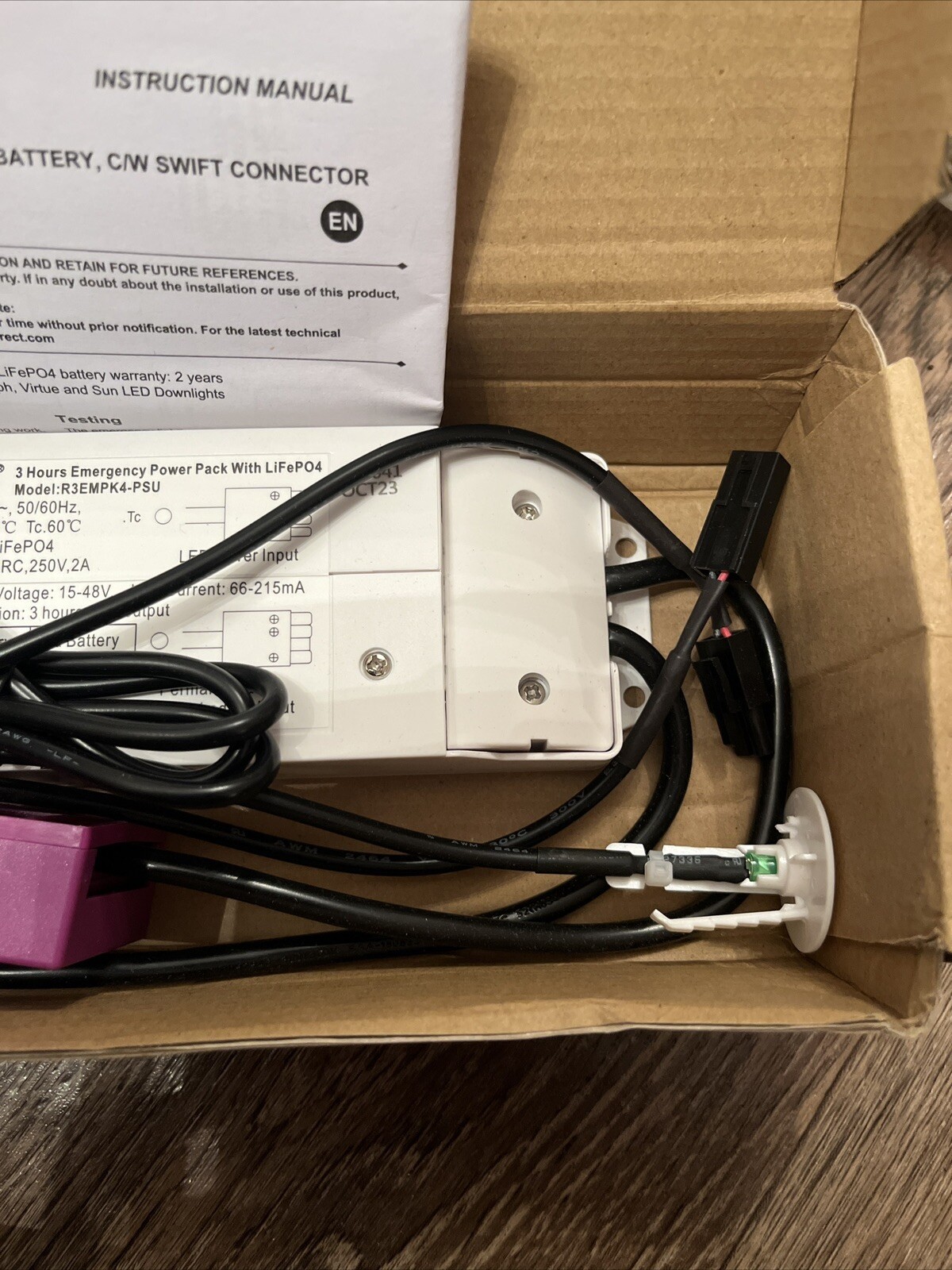 ROBUS R3EMPK4-PSU 3 Hour Emergency Pack with LIFePO4 battery c/w Swift ...