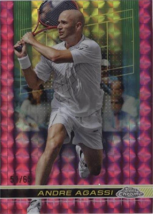 2024 Topps Chrome - Andre Agassi #168 Pink Geometric Refractor /65 for ...