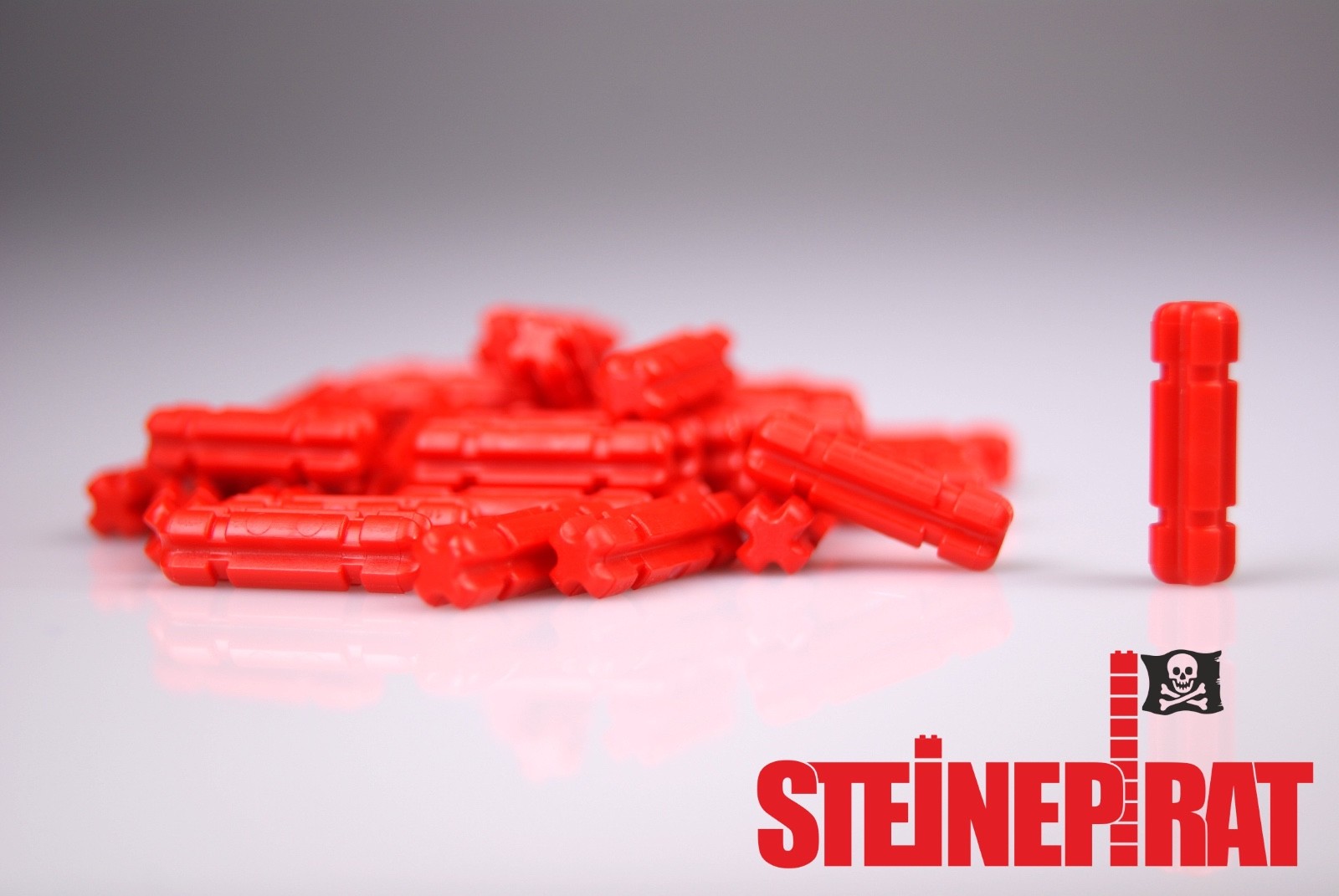 LEGO® 50x 32062 (-NEU-) Kreuzachse mit Nut 2L / Achse / Kreuzstange rot ...