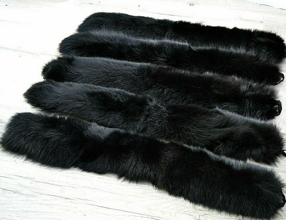 XL LARGE Fox Fur Trim from Whole Skin, Fur Scarf, Trim for Hood, Fox ...
