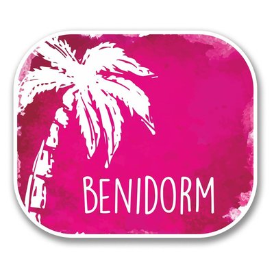 2 x Benidorm Spain Vinyl Sticker Laptop Travel Luggage Car #6326Â | eBay UK