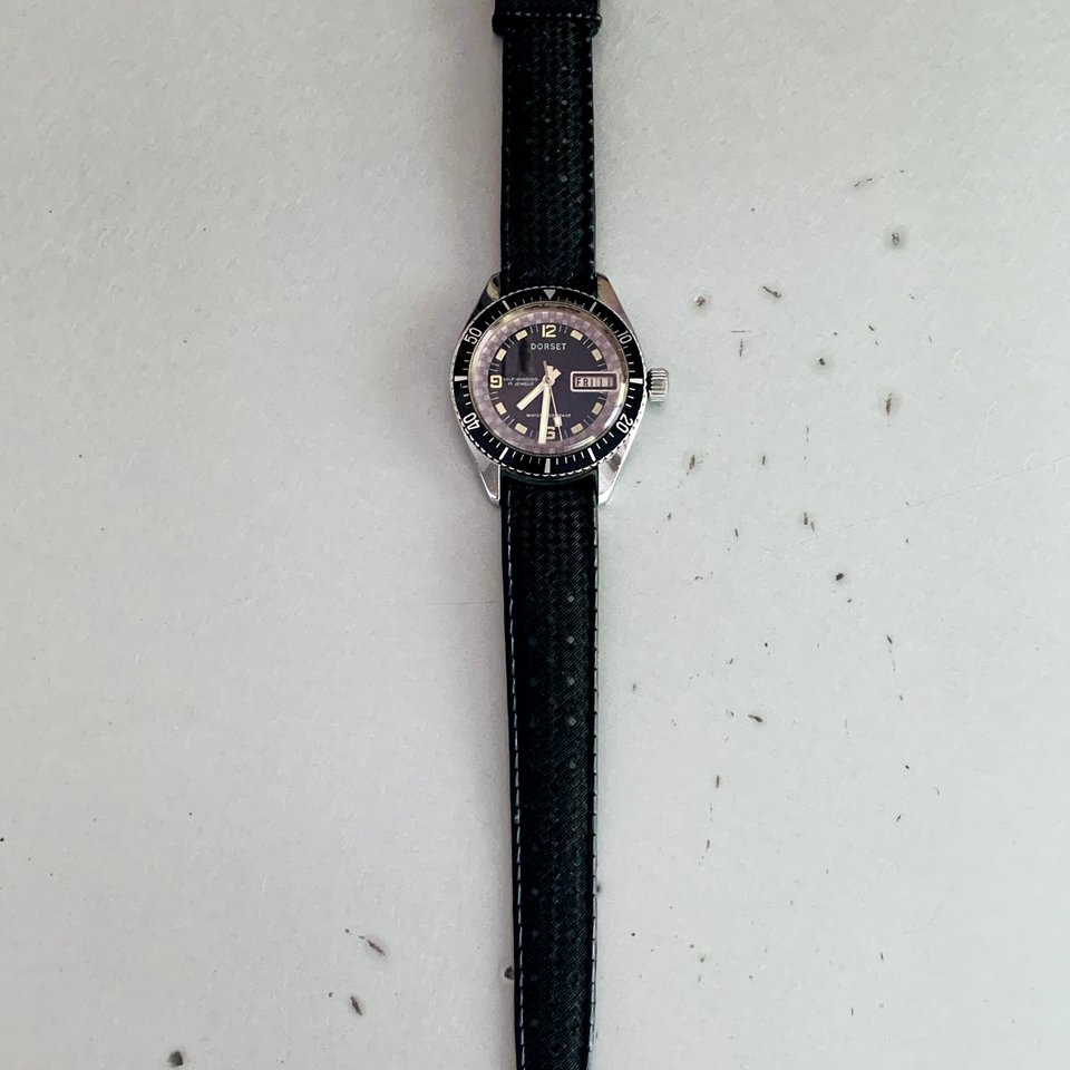 Dorset Dive Watch - VINTAGE 1970 Original Tuxedo Dial Automatic Diver ...