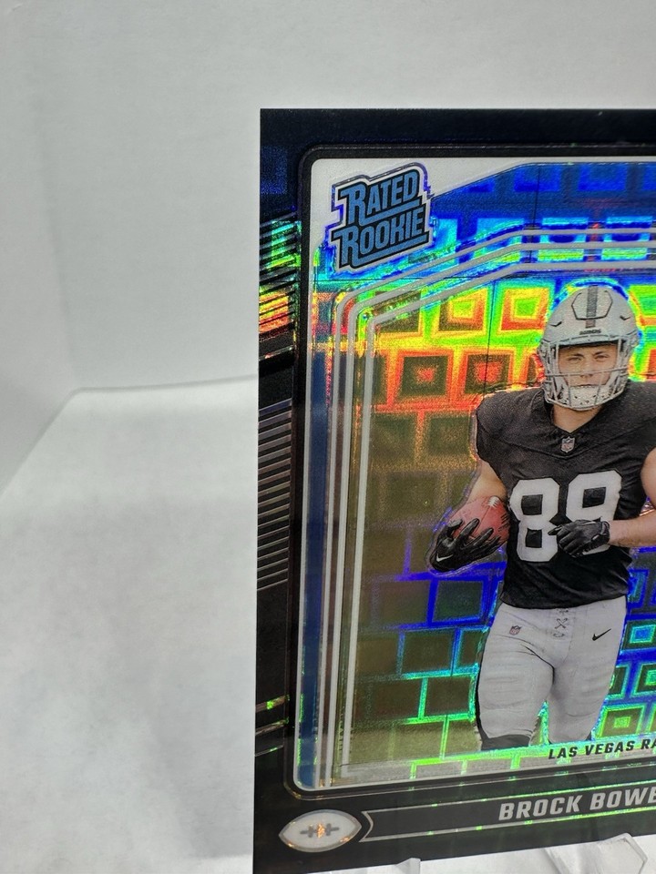 2024 DONRUSS OPTIC - BROCK BOWERS RATED RC - BLACK PANDORA - RARE 🔥 24/ ...