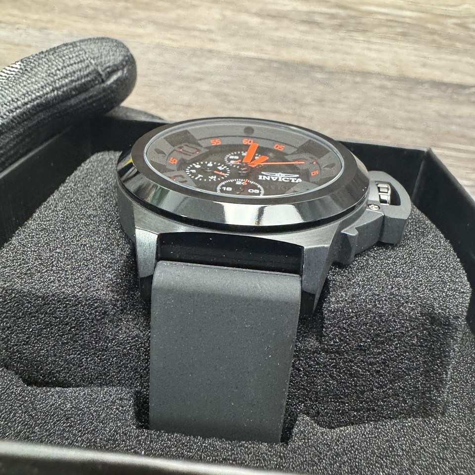 Invicta Corduba Watch Men Size 48 MM Black Silicone Band Water ...