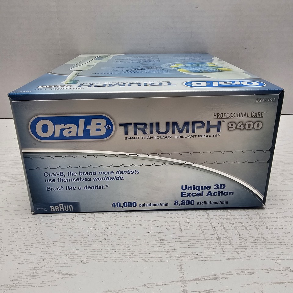 Oral-B Triumph Pro Care 9400 Toothbrush Rechargeable 3 Modes Braun (NEW ...
