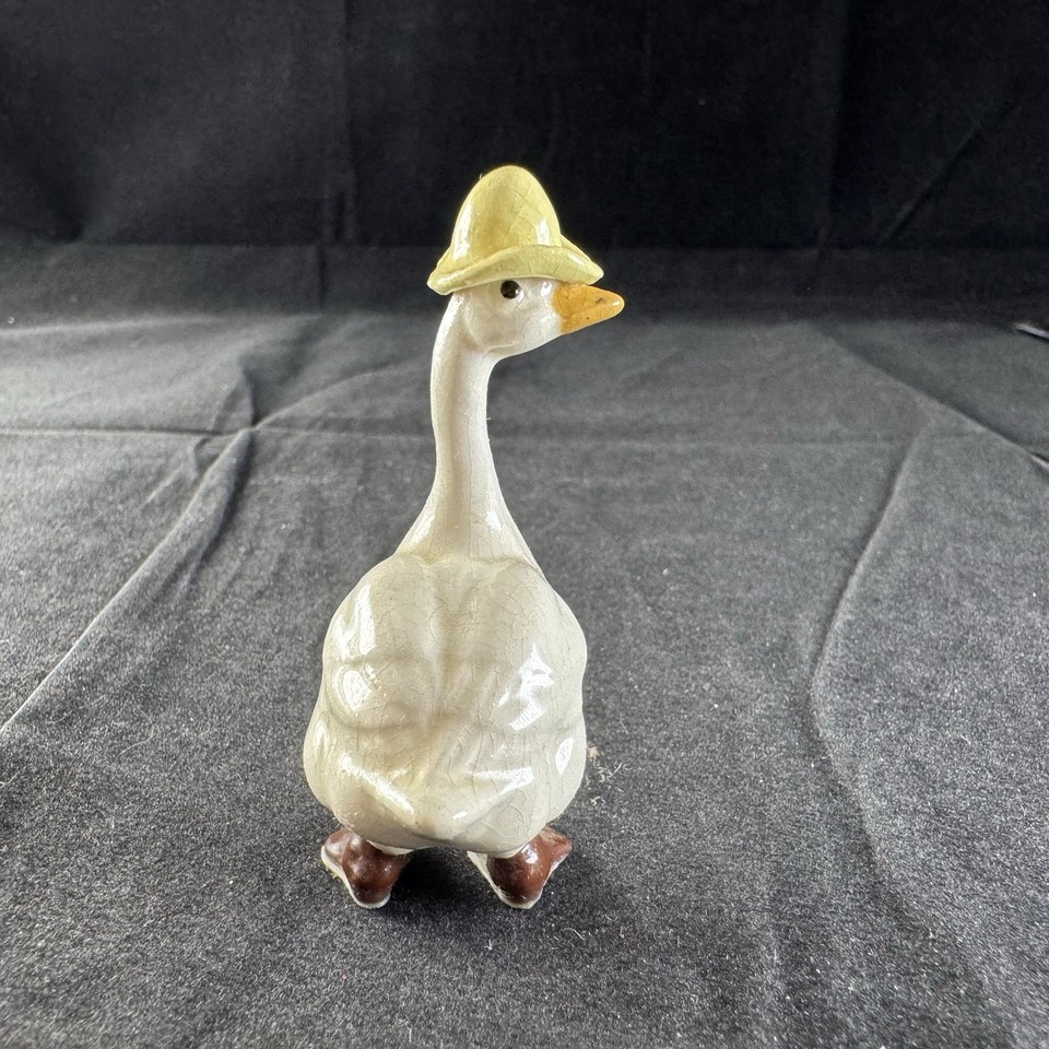 VTG Hagen Renaker Father Goose with Yellow Hat Figurine Easter ...