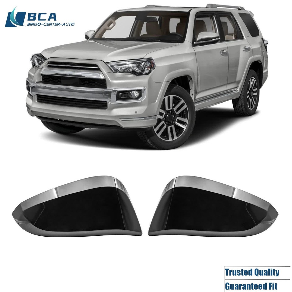For 2014-2024 Toyota 4Runner 2PCS High-Quality Gloss Black Mirror Cover ...