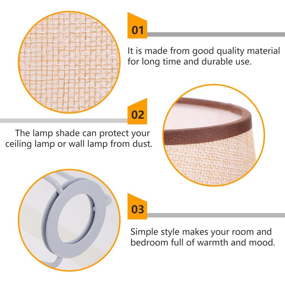 Light Cover Cloth Lamp Shade Replacement European Style Fabric ...