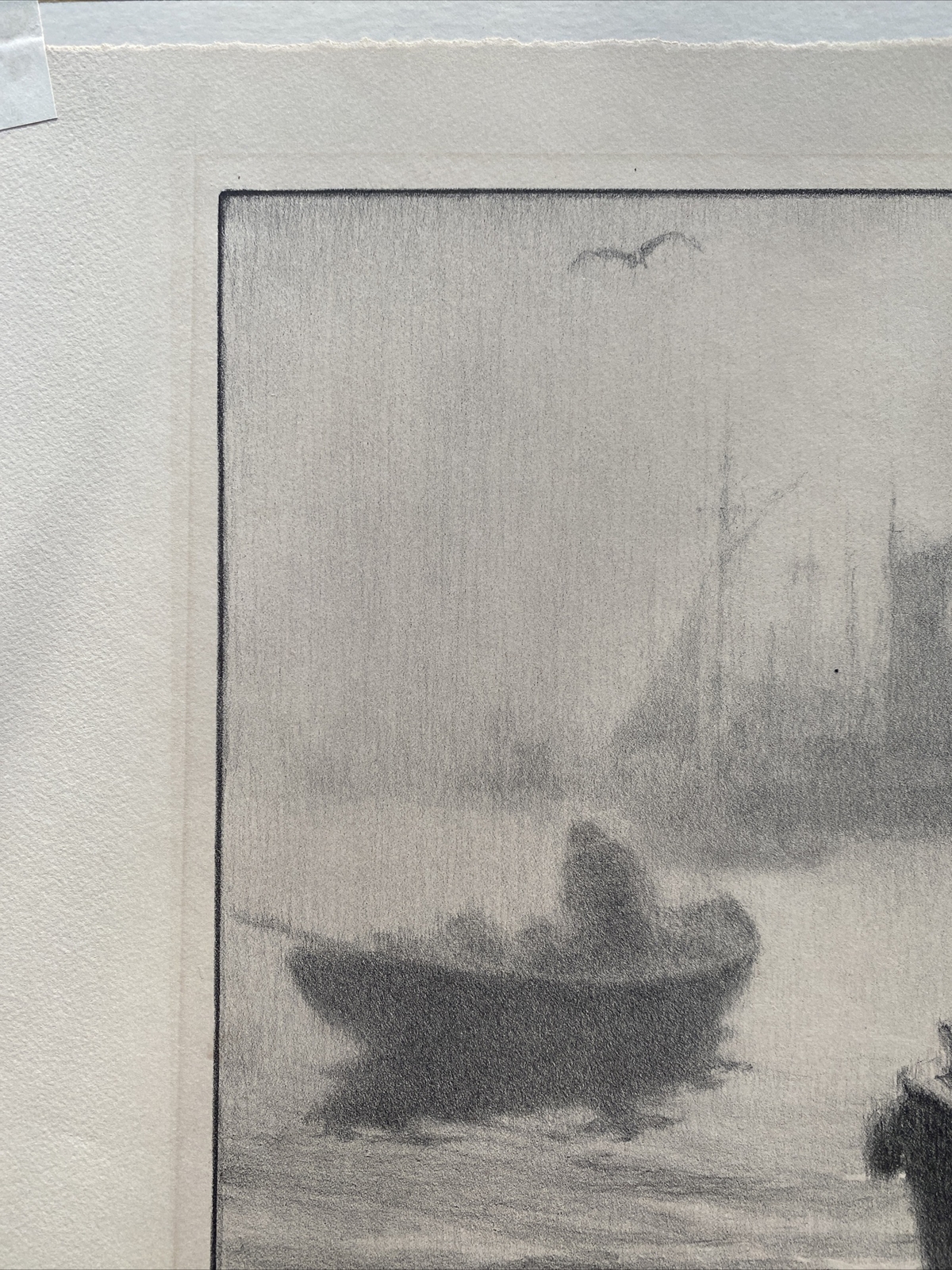 Gordon Grant (1875-1962) Fog Over Gloucester Harbor, AAA 1940s signed ...