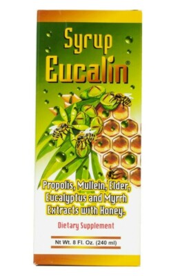 Eucalin Honey Syrup Dietary Supplement, 8 fl. oz., Made in Mexico Exp ...