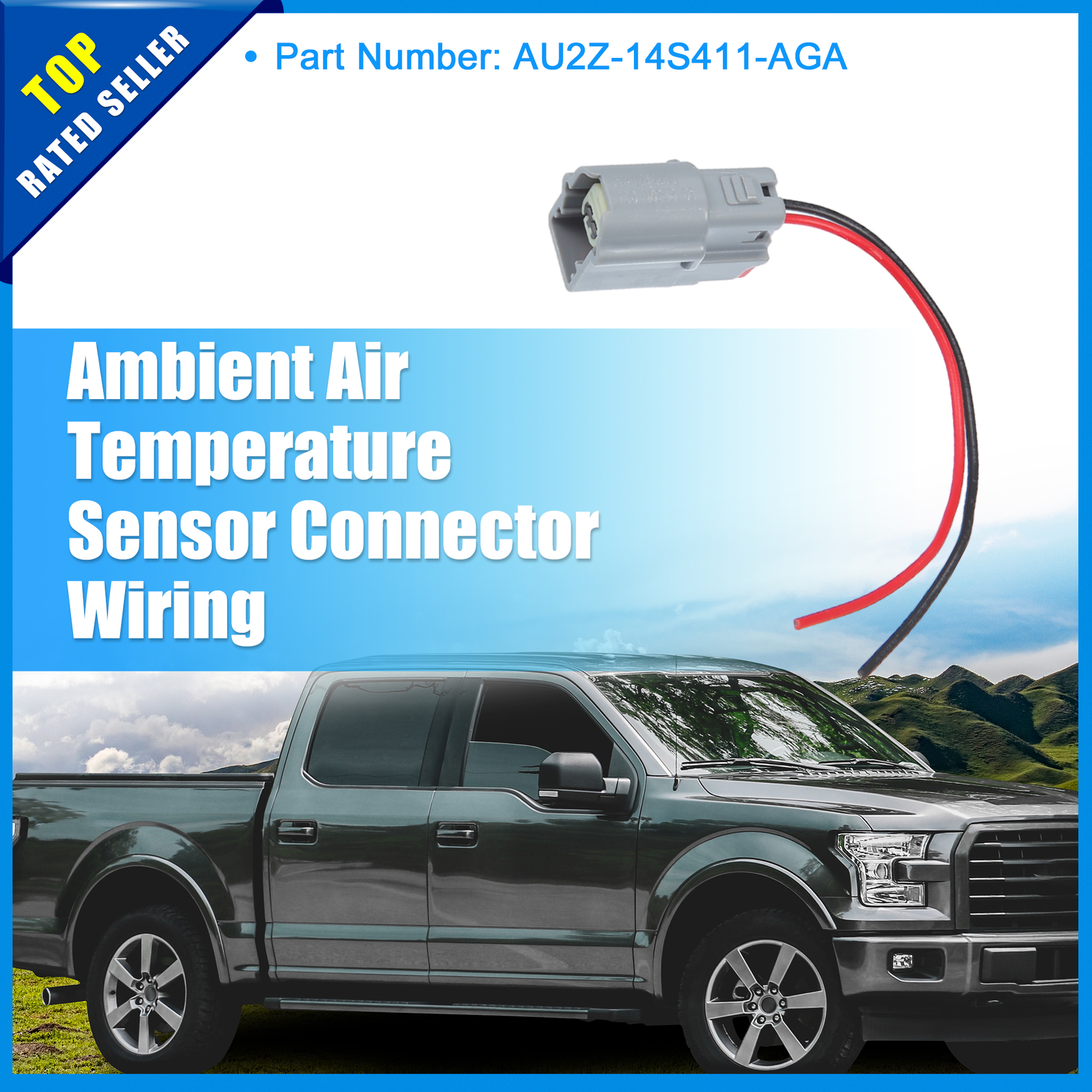 Pack of 1 For Ford F150 Ambient Air Temp Sensor Connector Wire ...