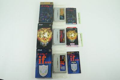 Shin Megami Tensei 1 2 if set SNES ATLUS Nintendo Super Famicom Box ...