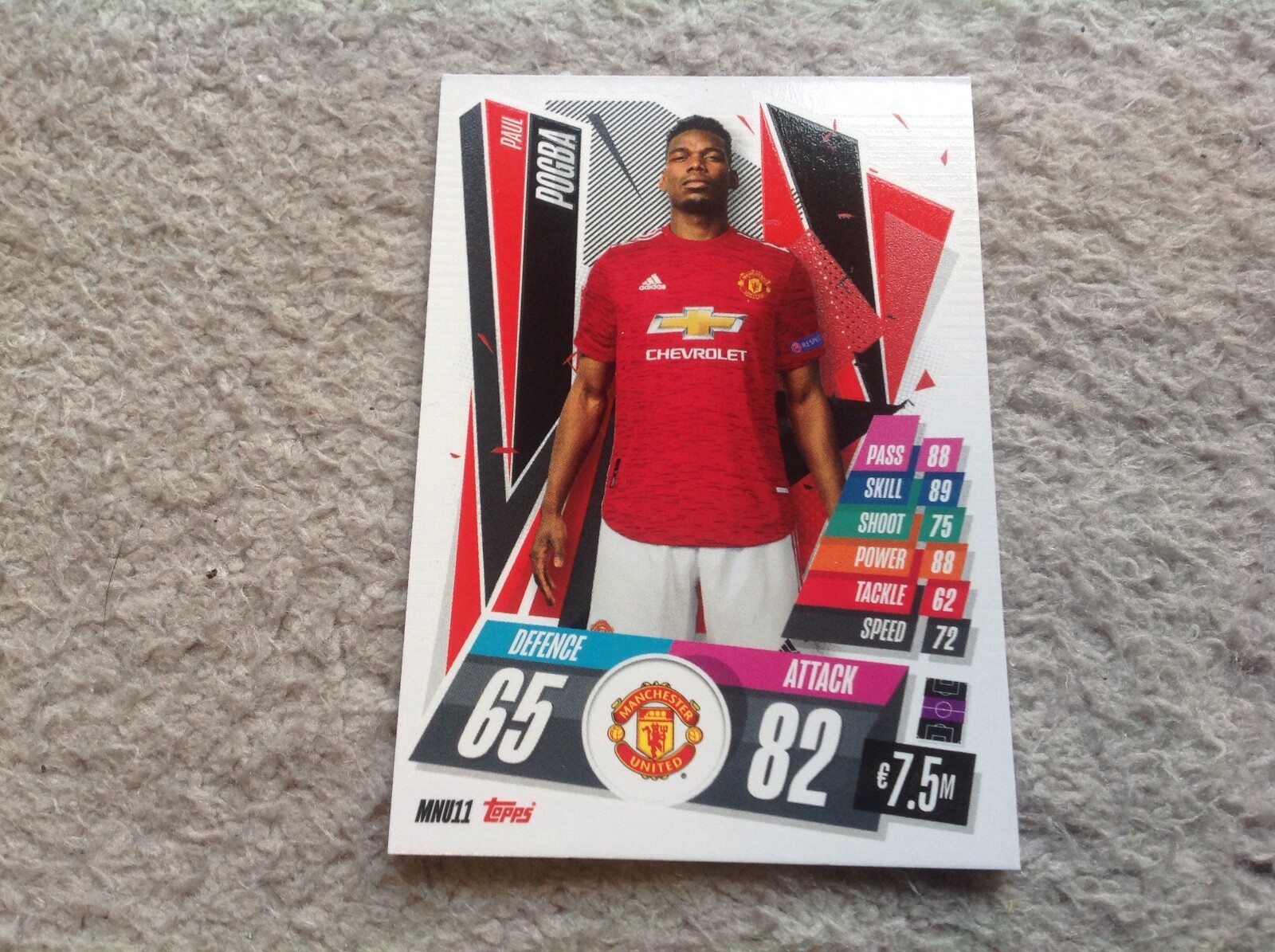 Match Attax 2020-2021 Paul Pogba Man Utd base card Mint New & Rare FREE ...