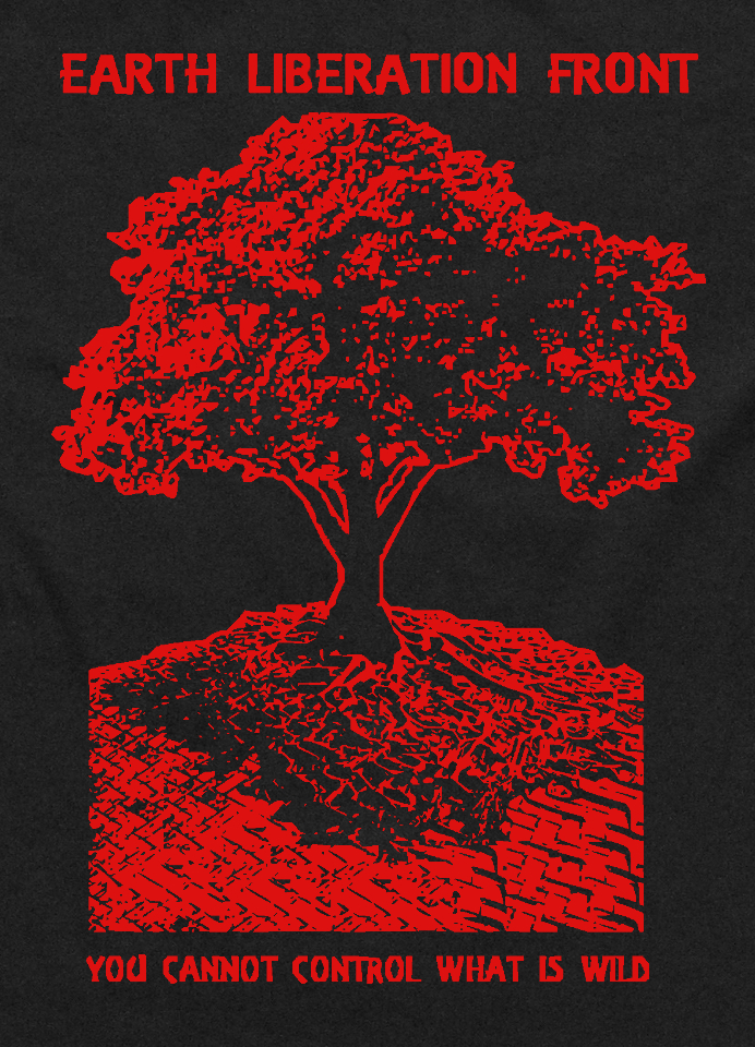 Earth Liberation Front T Shirt First Rights Animal Human ELF ALF ...