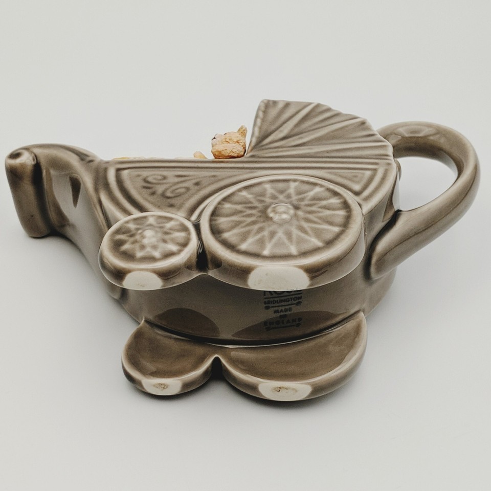 Vtg Park Rose Bridlington Pitcher Creamer Baby Buggy Pram Teddy Bear ...