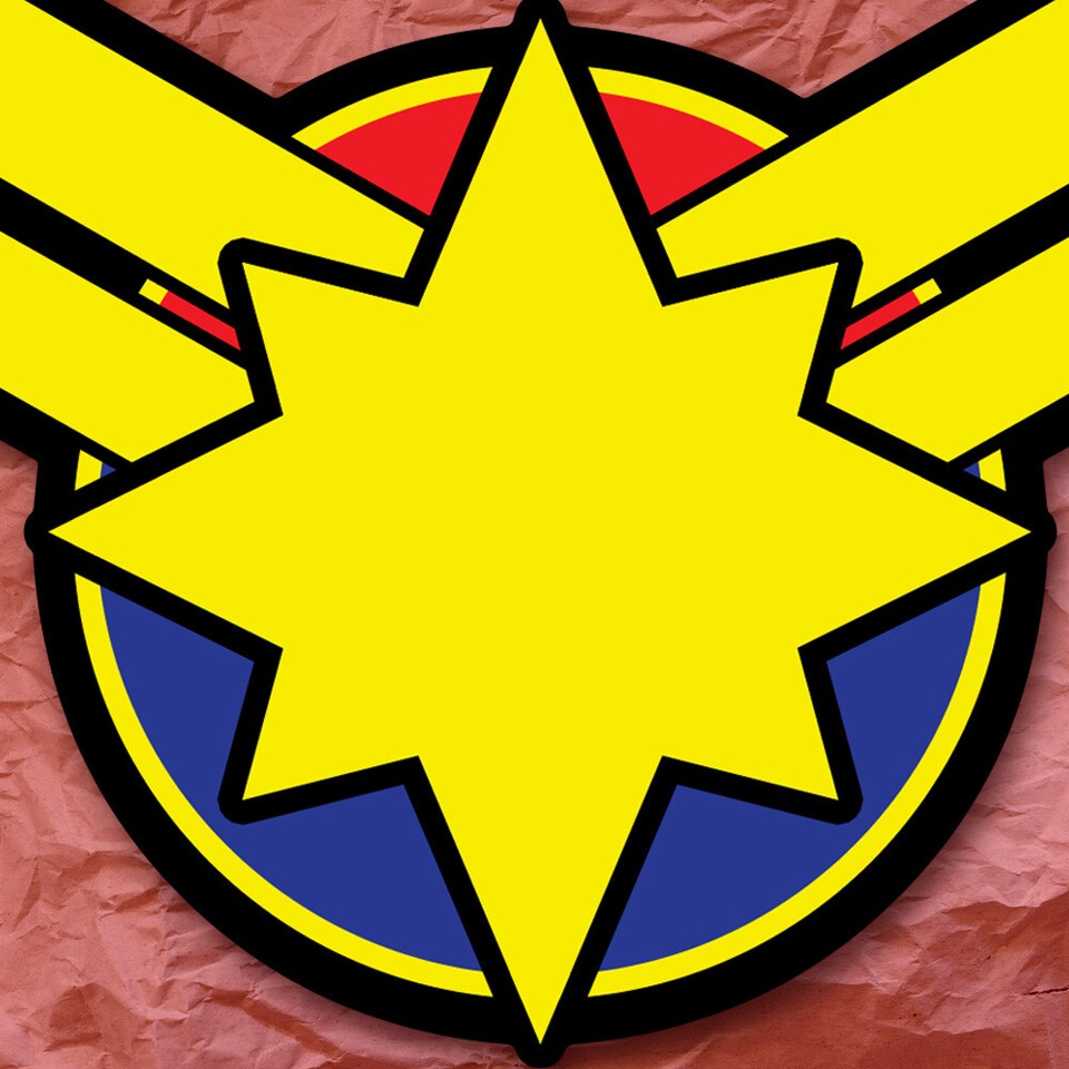 Captain Marvel Logo Sticker Decal Avengers Marvel universe Movie MCU ...