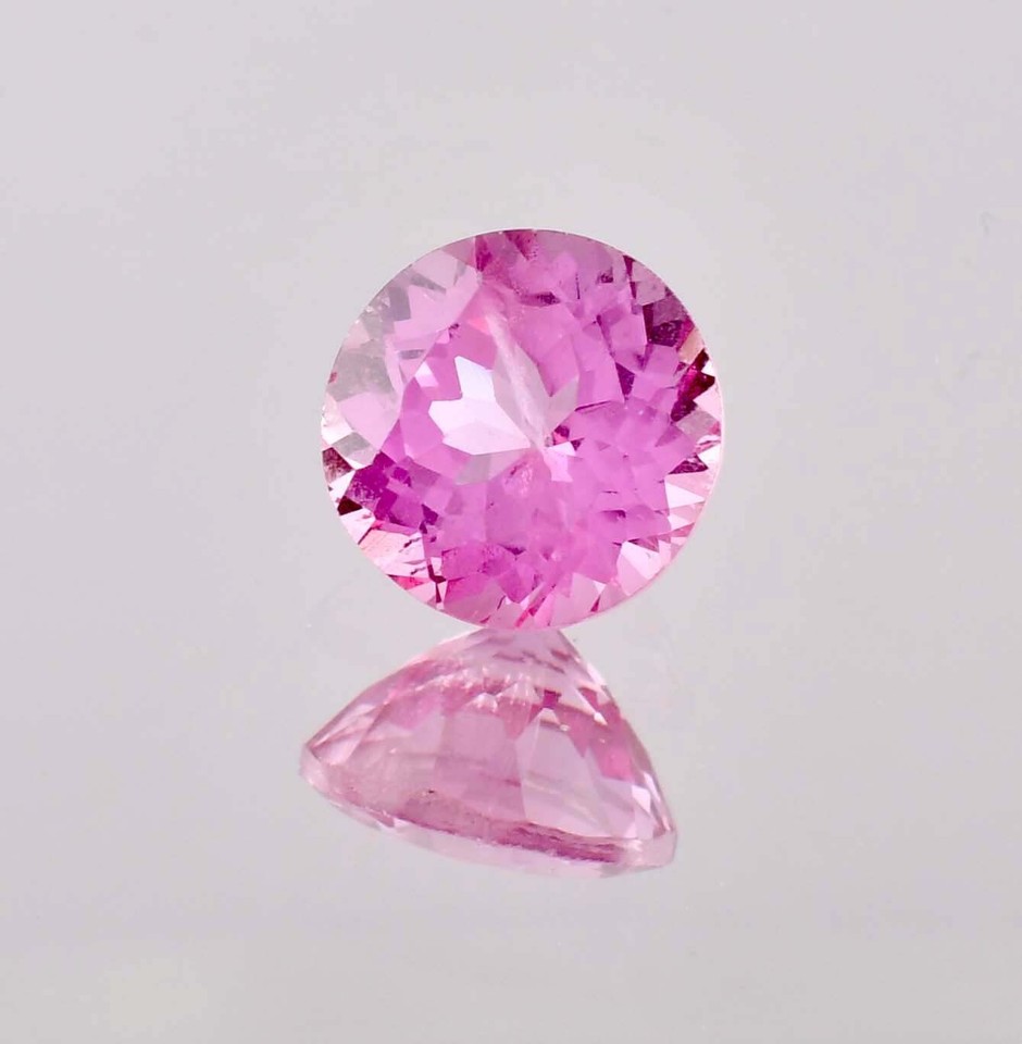 5.65 Ct Natural Flawless Pink Spinel Round Cut (GIT) Certified Loose ...