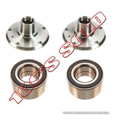 WHEEL BEARING HUB HUBS 33411095774 + 33411090505 (4) for BMW E38 E31 ...