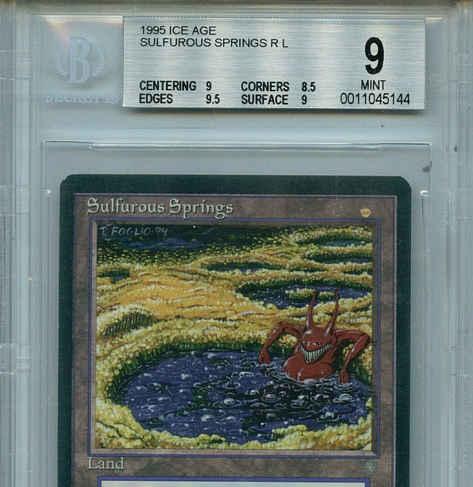 MTG Ice Age Sulfurous Springs BGS 9.0 (9) Mint Magic Card WOTC 4906 | eBay