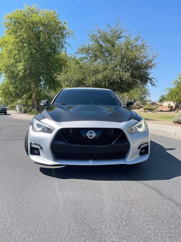 Fit 2014-2022 Infiniti Q50 Skyline 400R Style Front Bumper Grille Fog ...