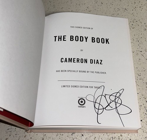CAMERON DIAZ SIGNED THE BODY BOOK NOVEL AUTOGRAPH FIRST EDITION ACTRESS ...