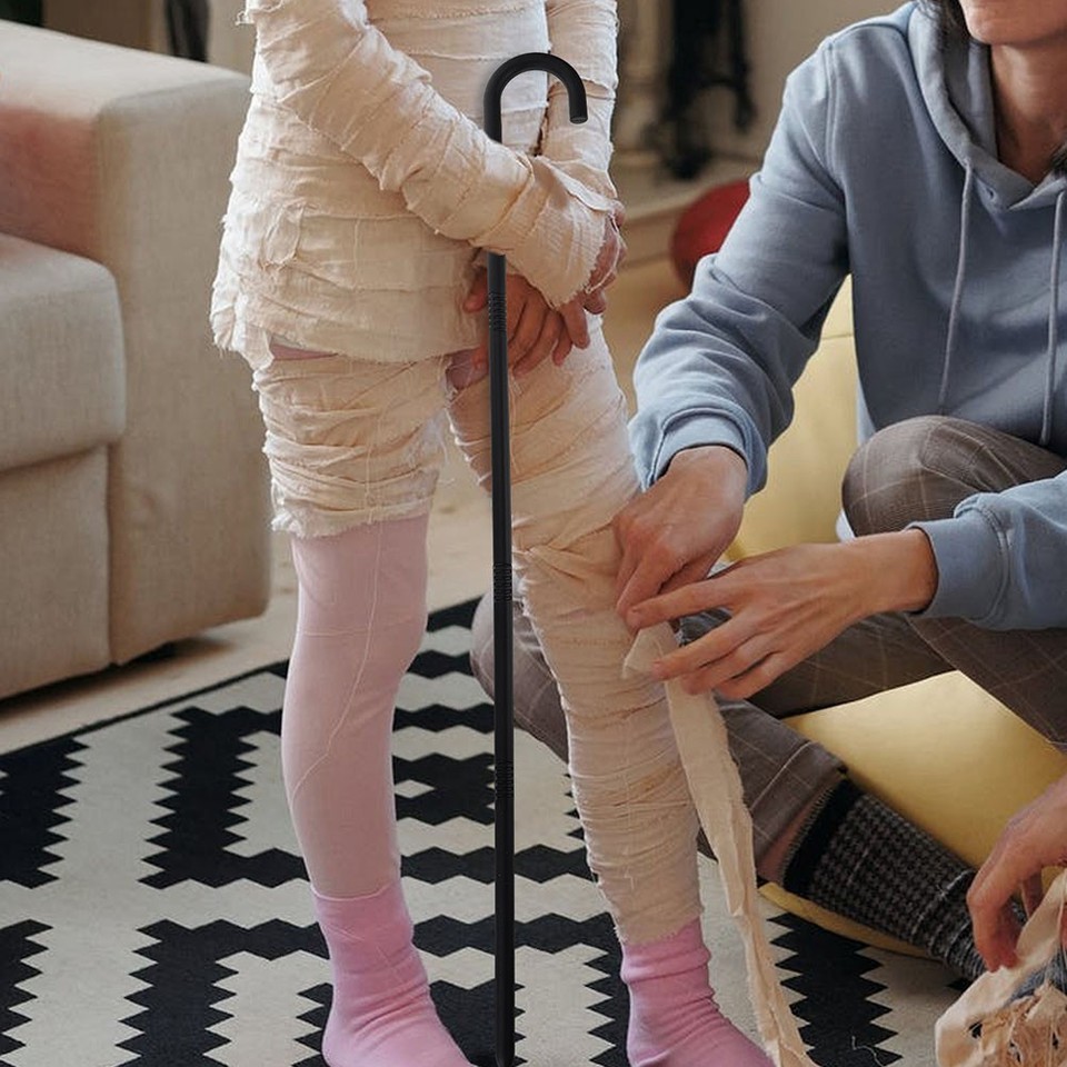 3 Pcs Black Plastic Cane Prop Costume Accessory for Stage and Cosplay ...