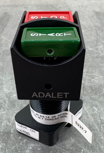 NEW ADALET XHDPBS EXPLOSION-PROOF PILOT DEVICE DUAL MOMENTARY RED/GREEN ...