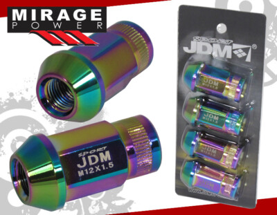 JDM Sport Universal Wheel Lug Nuts Set For M12x1.5MM Thread Anodized ...