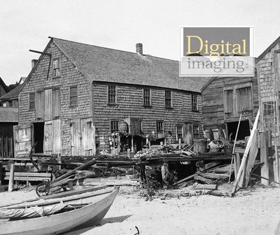 Historic 1800s photo reprint: Fish Shacks on the beach in Swampscott ...