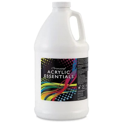 Chromacryl Acrylic Essentials Paint 1/2 Gallon White | eBay
