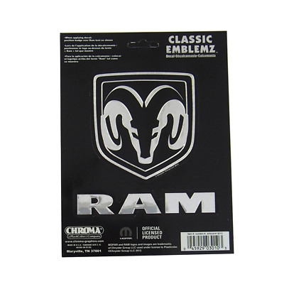 New RAM Head Logo Car Truck Vinyl Decal Sticker Official Licensed Made ...