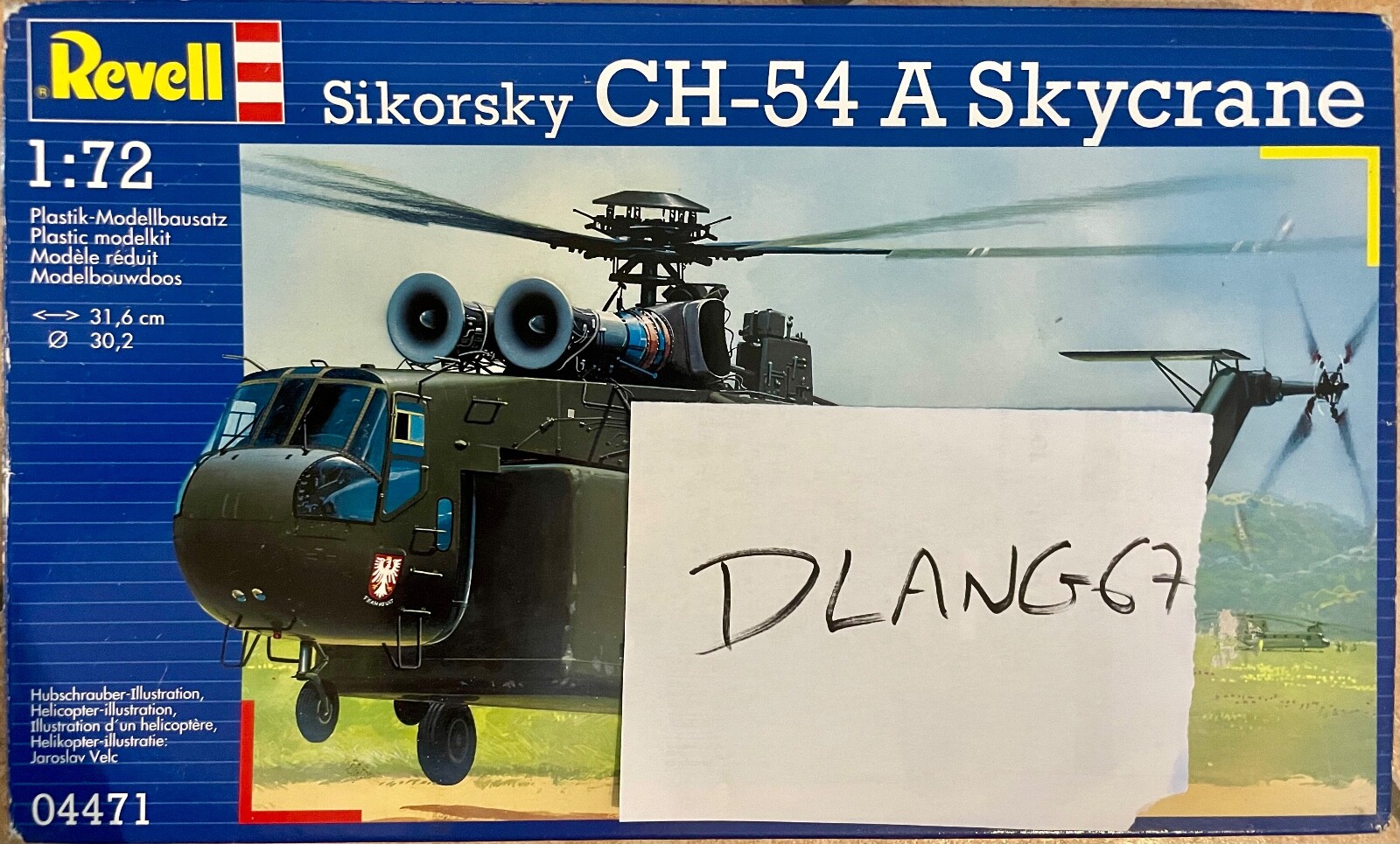 Revell 04471 Sikorsky CH-54 A Skycrane Helicopter Model Plastic Kit 1: ...