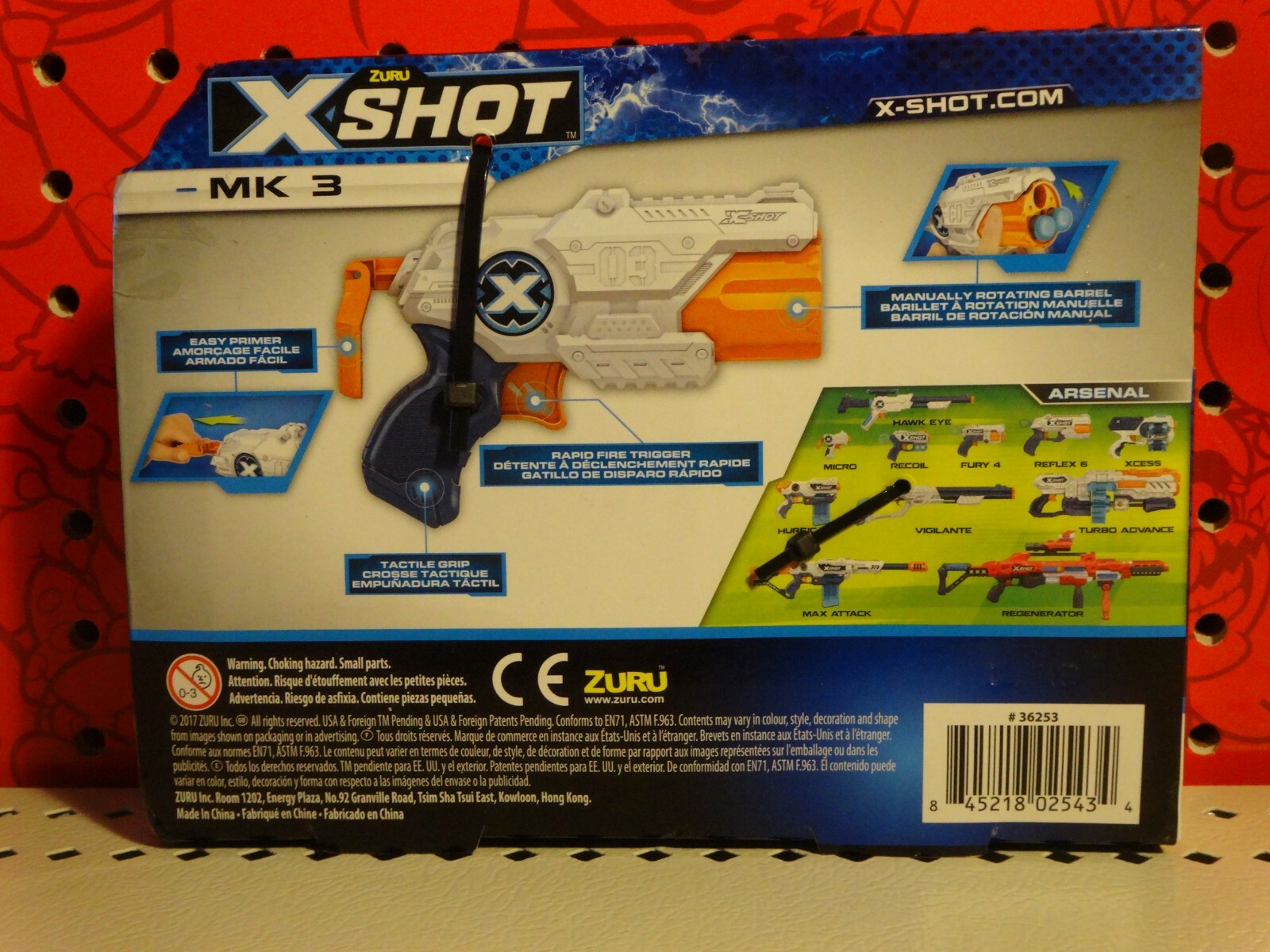 2017 Zuru X Shot MK3 XShot Toy Dart Gun New 3 chamber Revolver Pistol ...