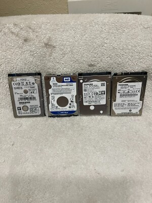 Lot of 4 500GB & 200GB 2.5" SATA Hard Drives - 3 500GB 1 200GB | eBay