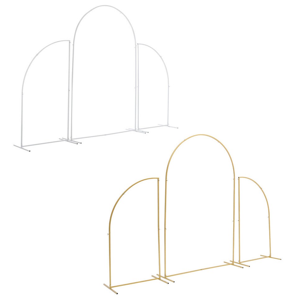 3x Large Wedding Arch Backdrop Stand Flower Display Frame Party Flower ...