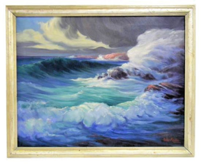 PETER KOSTER (AMERICAN, 1891-1978) CLEARING AFTER STORM ROCKPORT MA ...