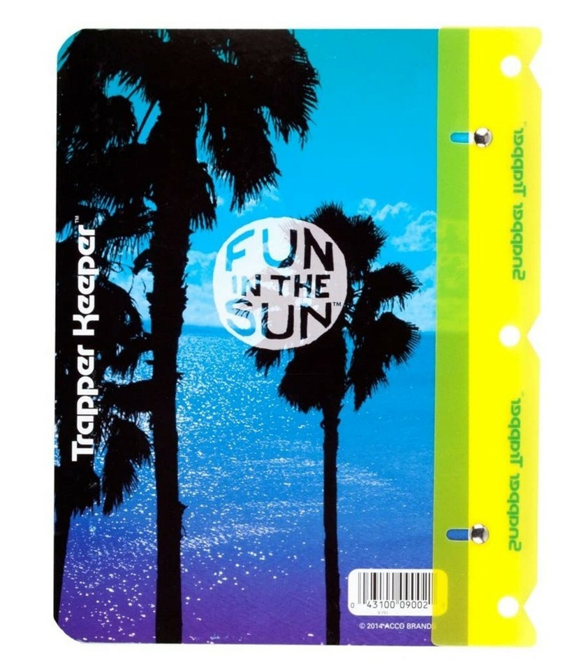 Mead Trapper Keeper Snapper Trapper Composition Book Wide Ruled 80 ...