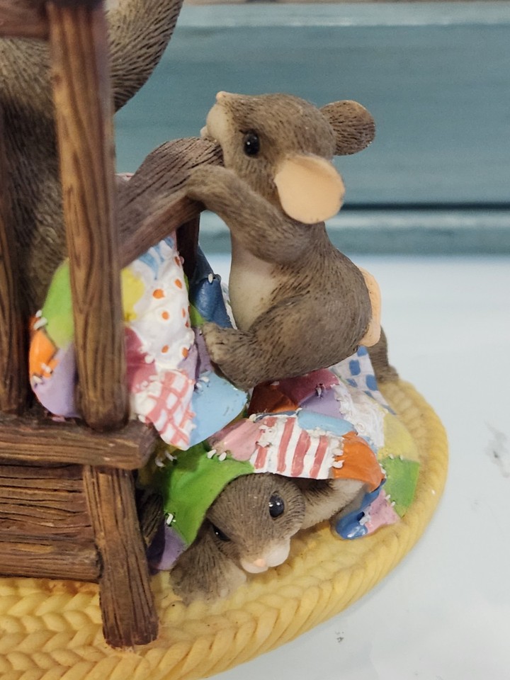 Charming Tails Fitz & Floyd Happiness Is Homemade Mouse Sewing Fig. No ...